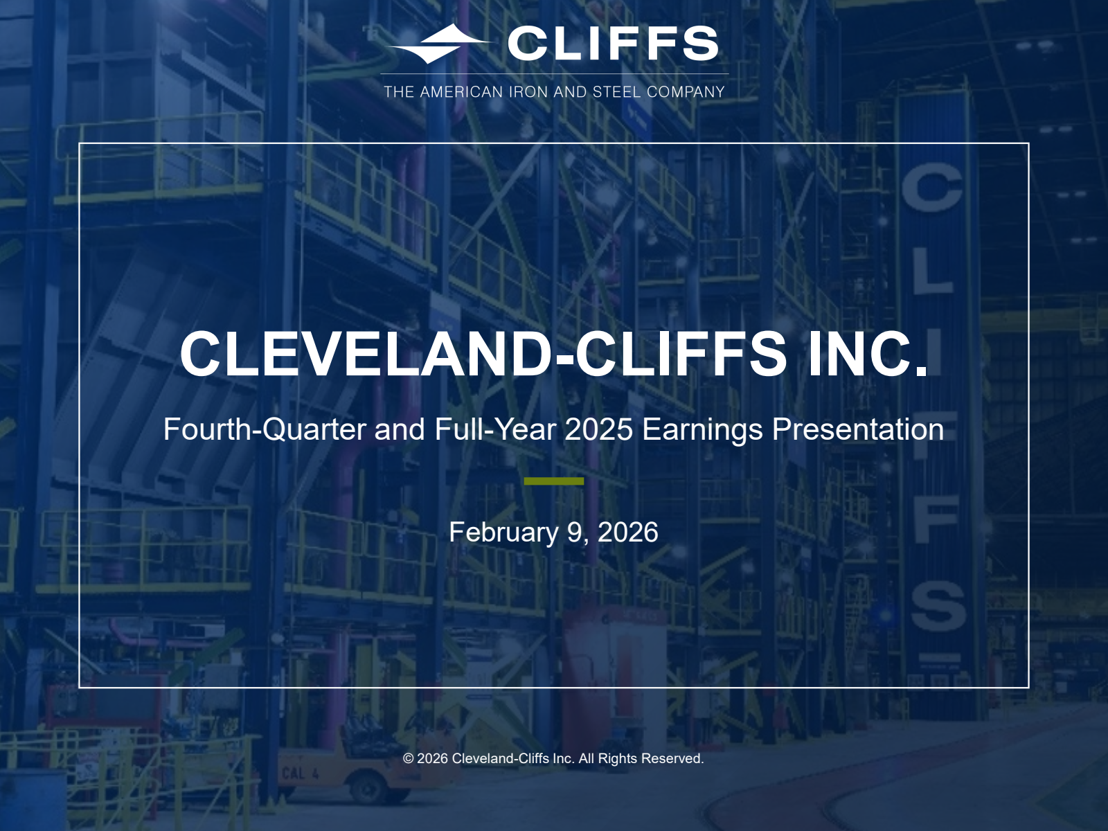 CLF Q4 2025 Earnings Report on 2/9/2026