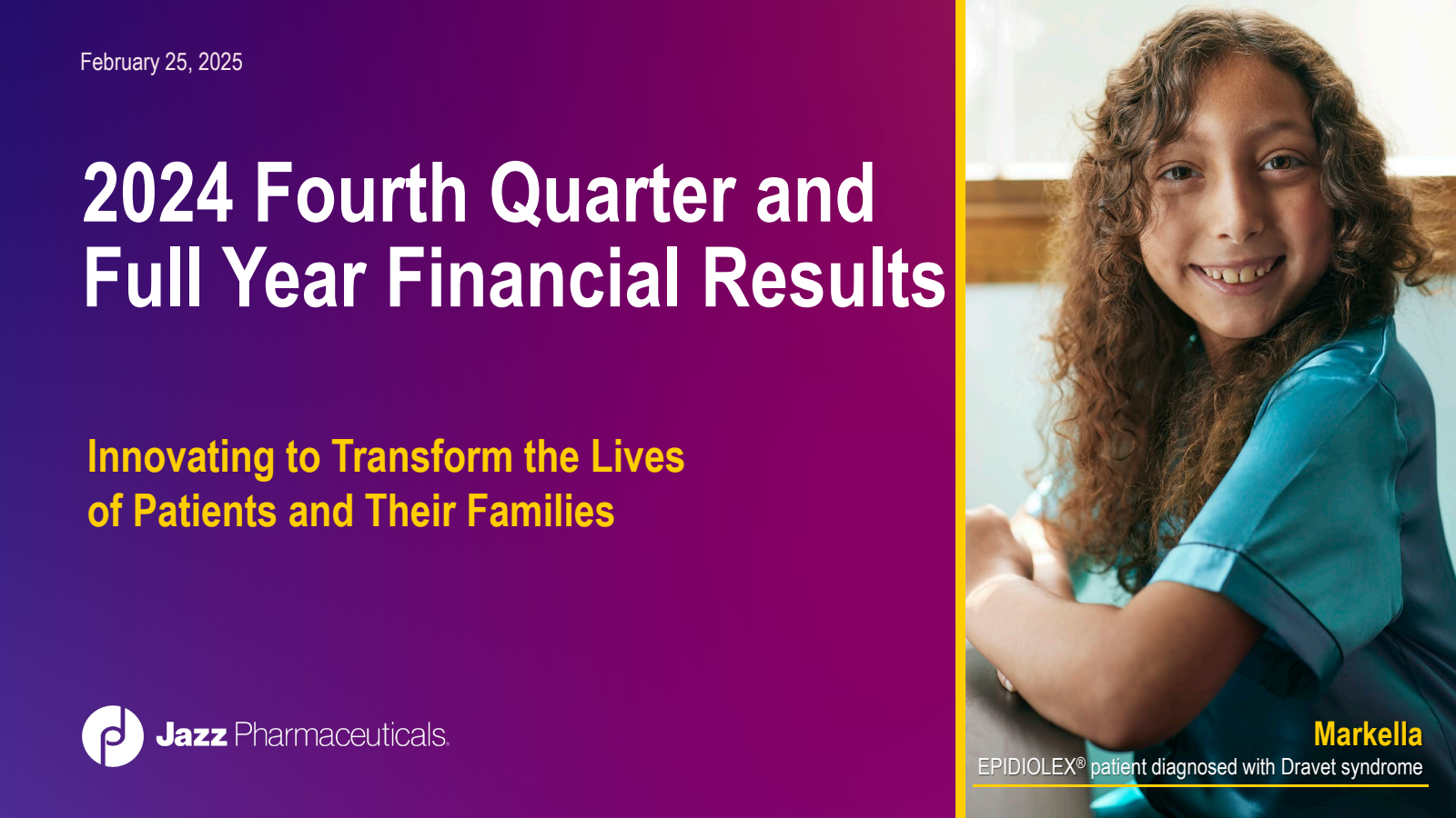 JAZZ Q4 2024 Earnings Report on 2/25/2025