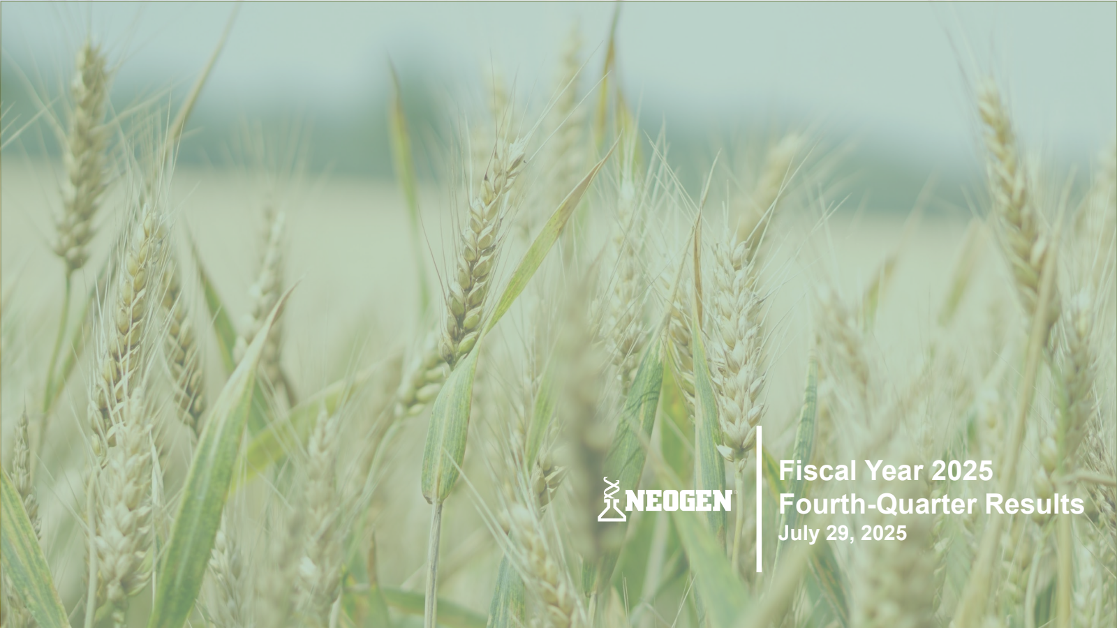 NEOG Q4 2025 Earnings Report on 7/29/2025