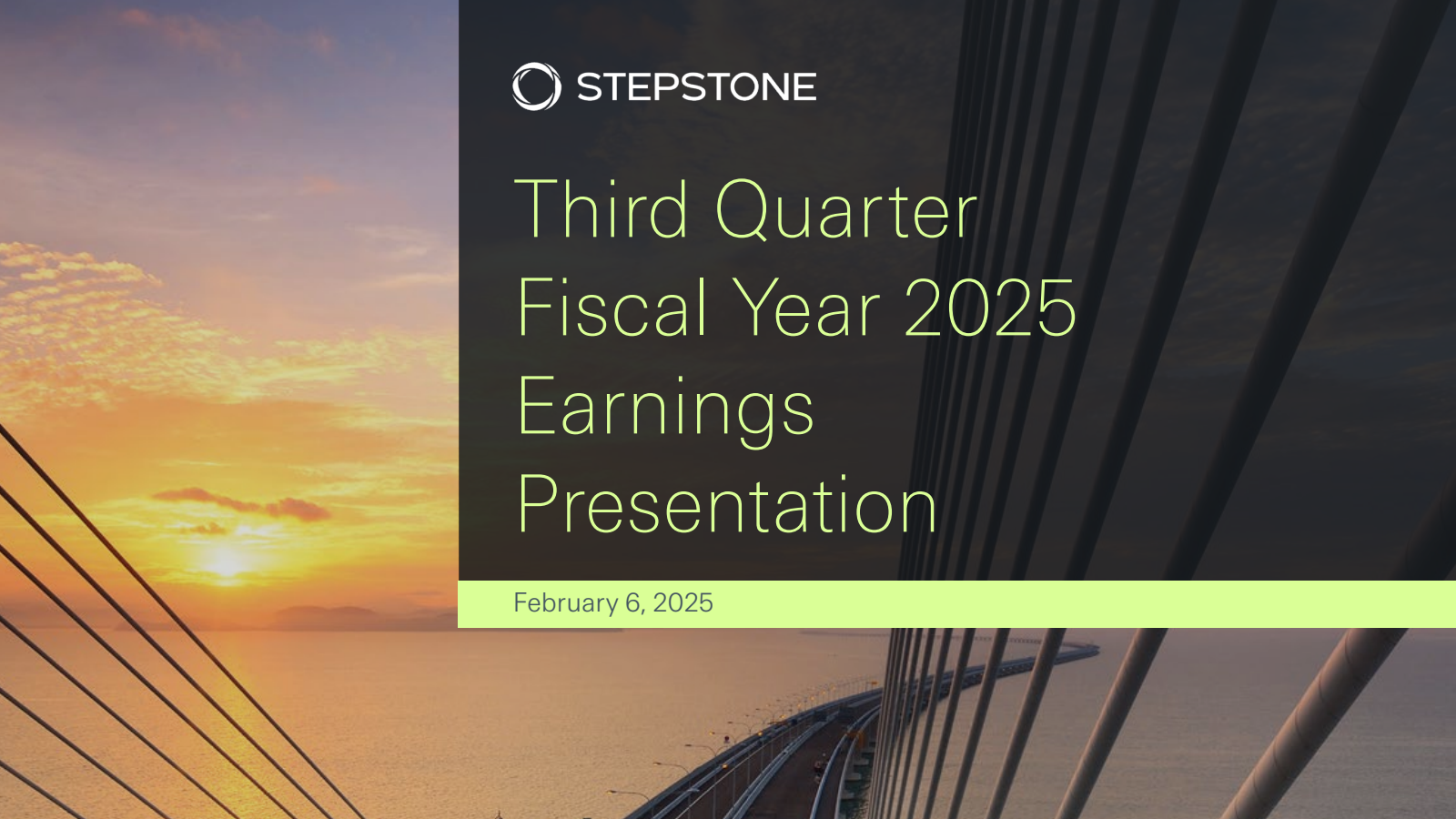 STEP Q3 2025 Earnings Report on 2/6/2025