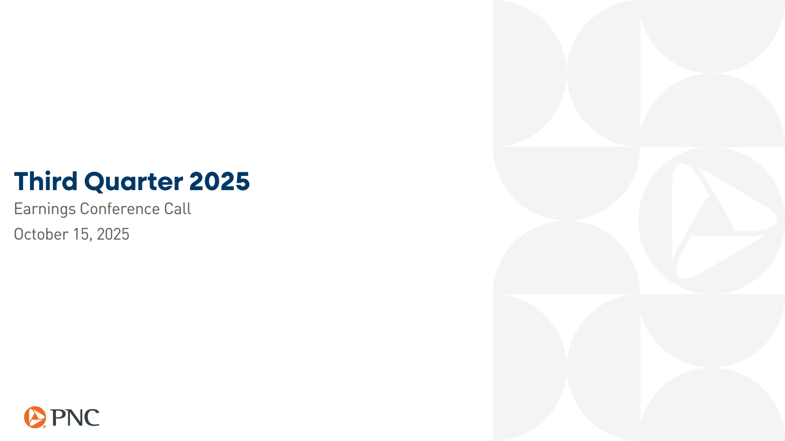 PNC Q3 2025 Earnings Report on 10/15/2025