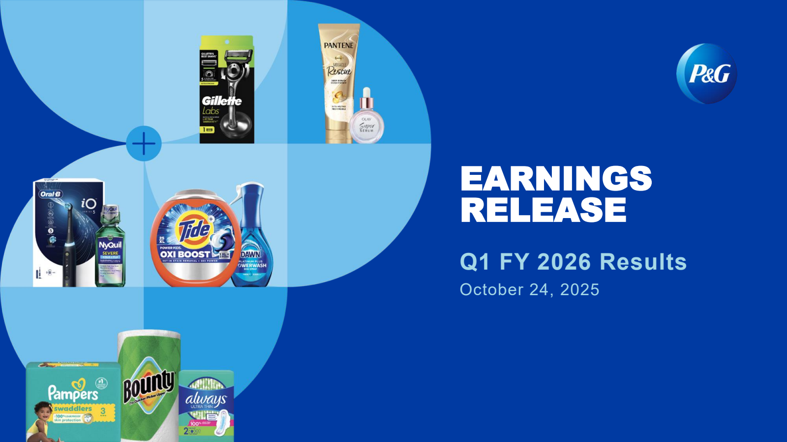 PG Q1 2026 Earnings Report on 10/24/2025