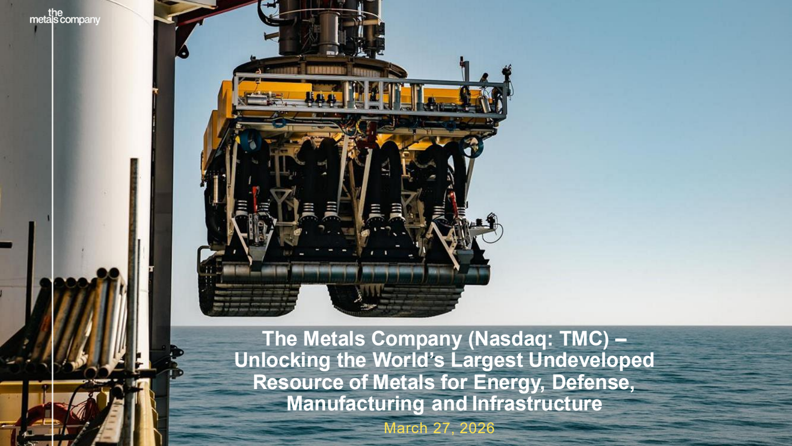 TMC Q4 2025 Earnings Report on 3/27/2026