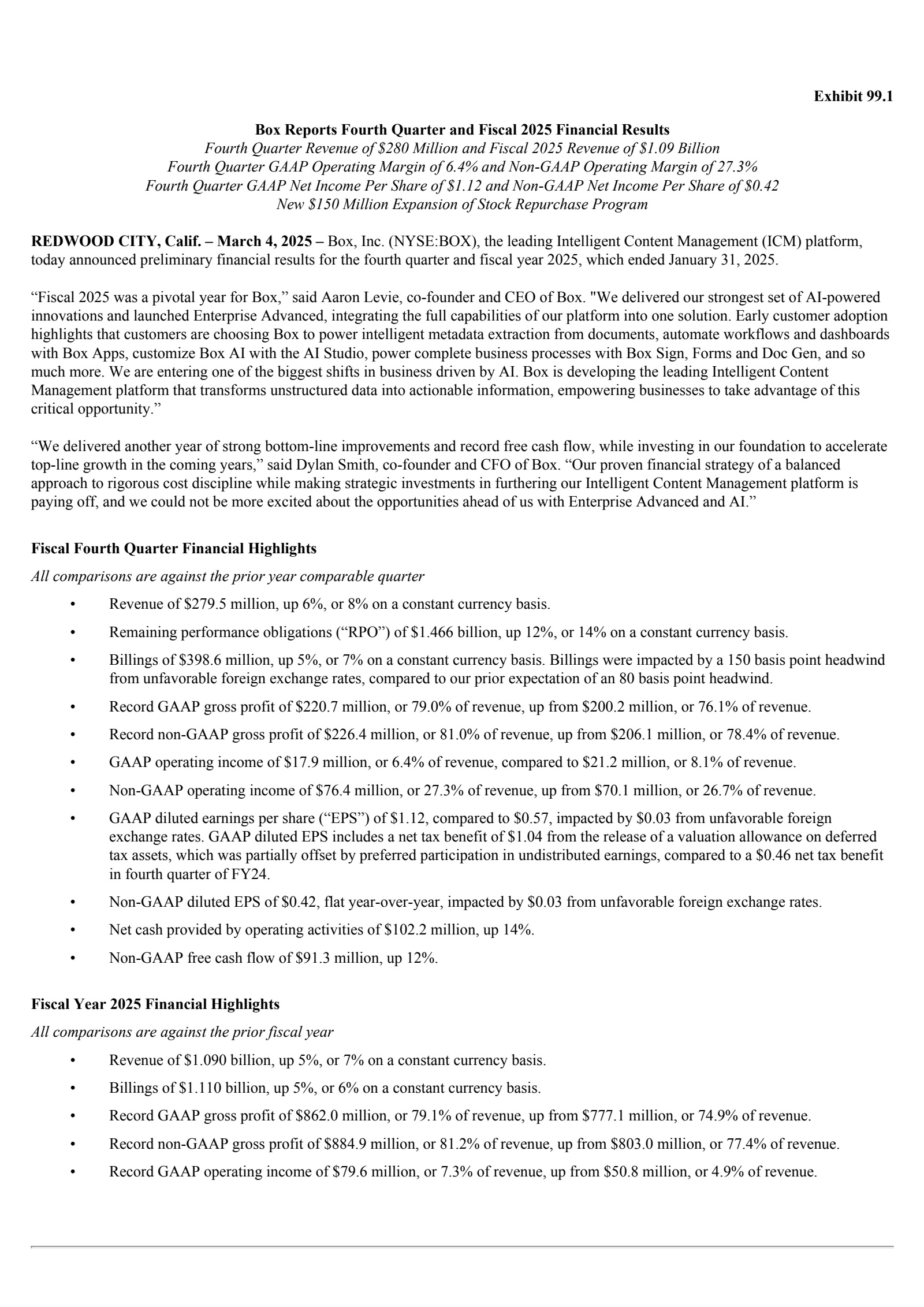 Box Q4 2025 Earnings Report On 3 4 2025