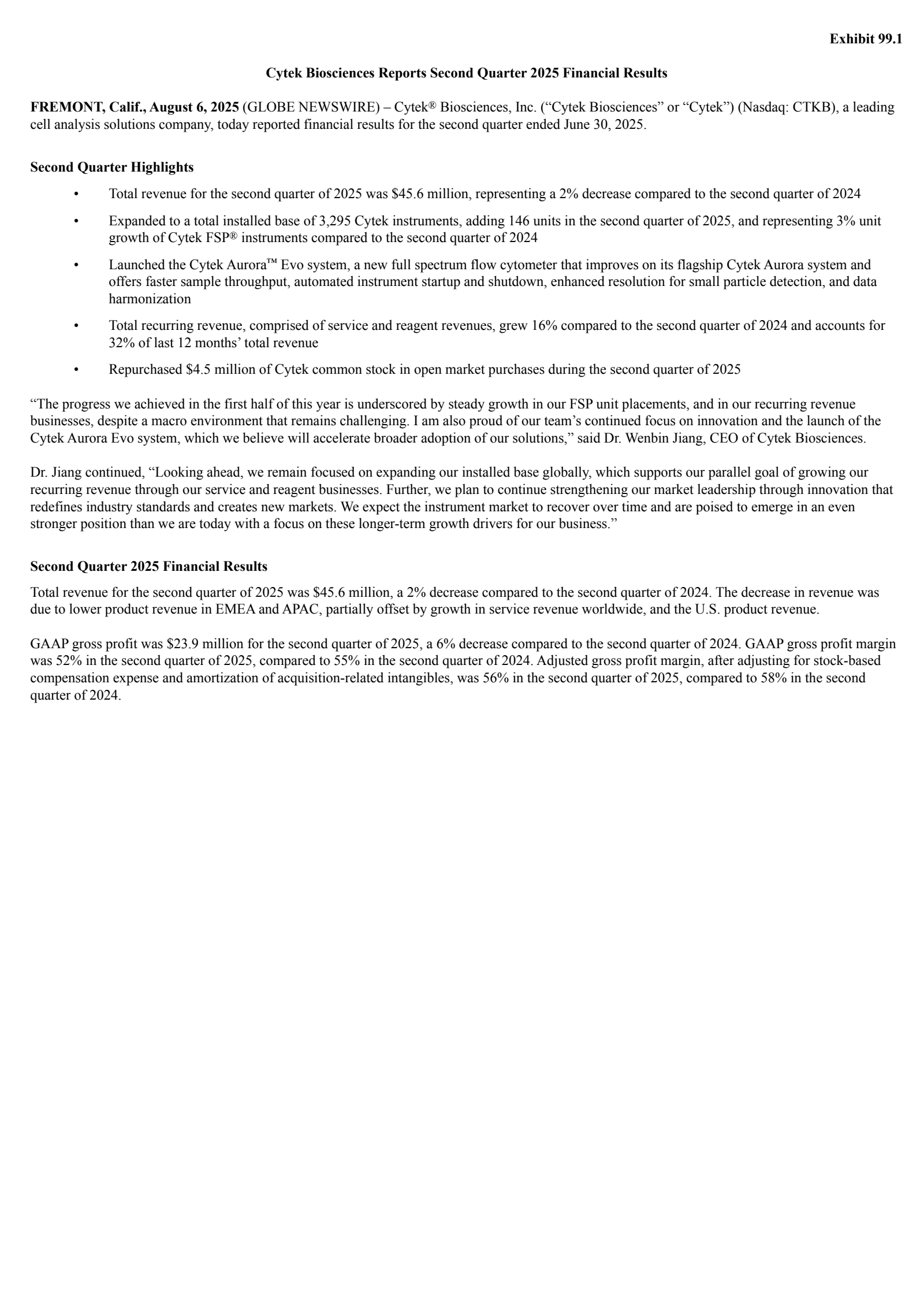 CTKB Q2 2025 Earnings Report on 8/6/2025