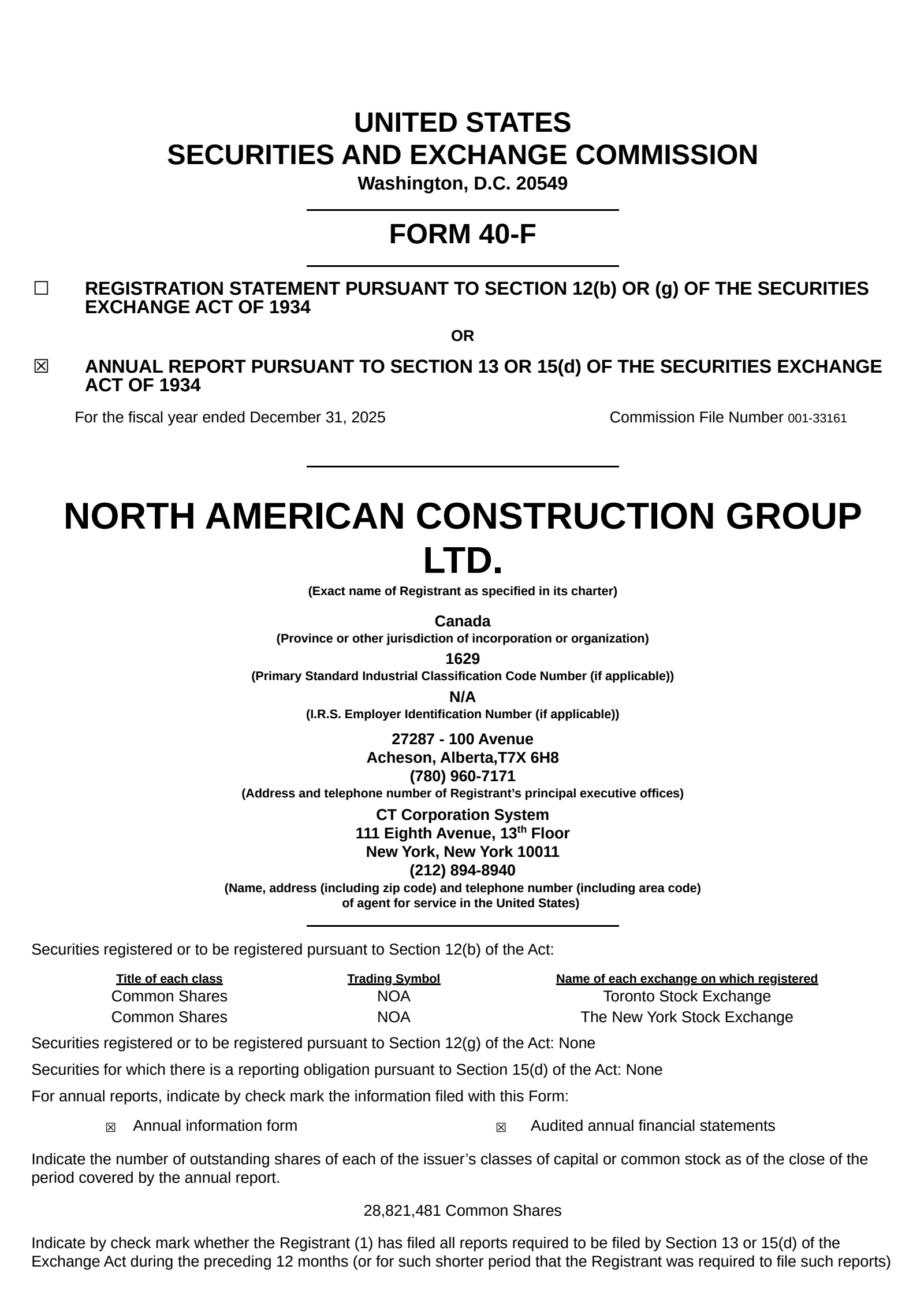 NOA Q4 2025 Earnings Report on 3/11/2026